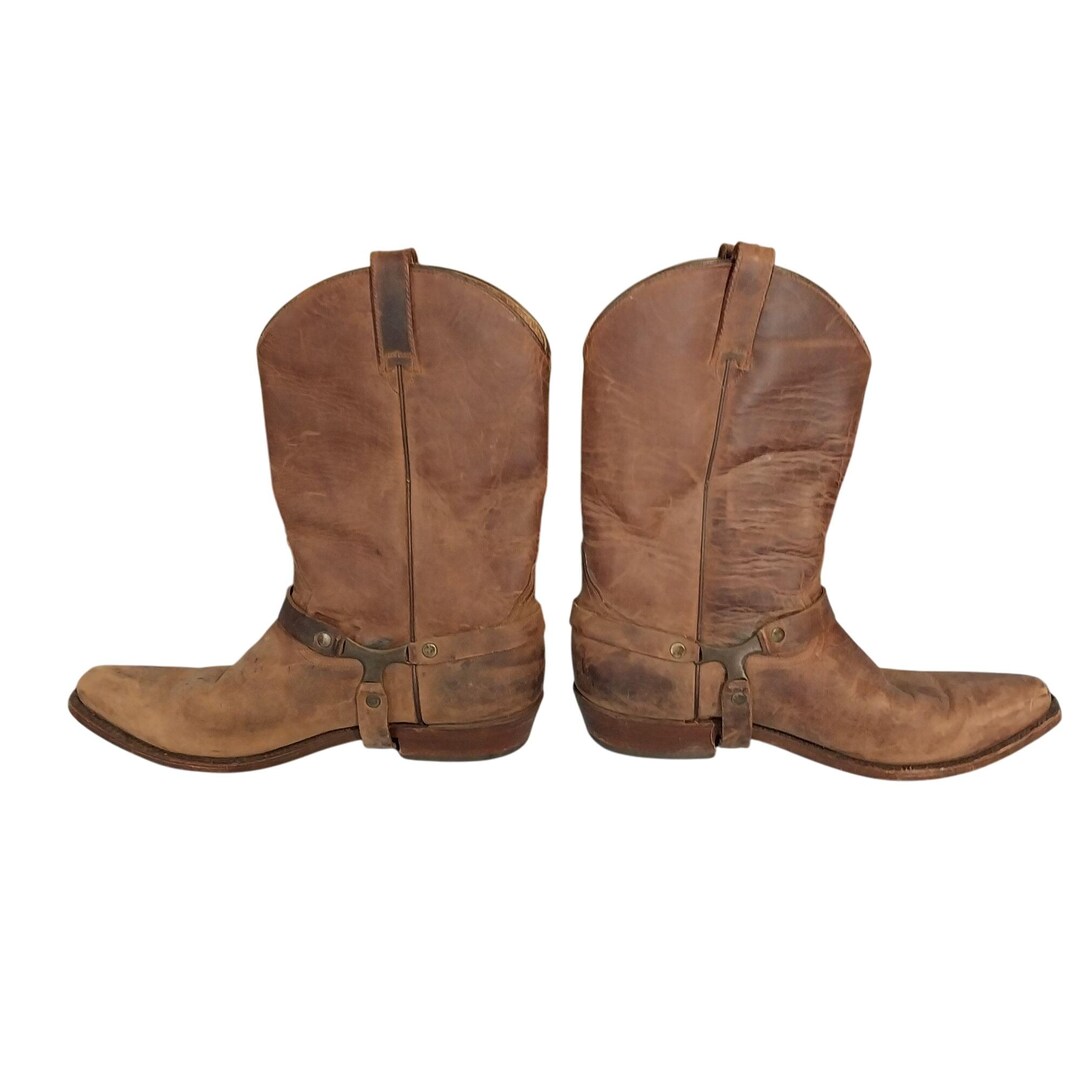 Worn in Beat up Old Cowboy Boots Leather Siete Leguas Size 28 1/2 E - Etsy