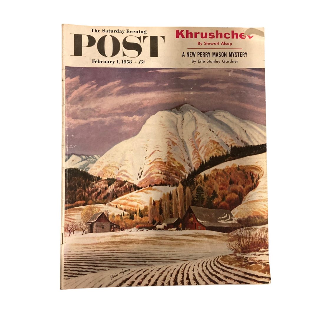 The Saturday Evening Post Magazine February 1 1958 Issue - Etsy