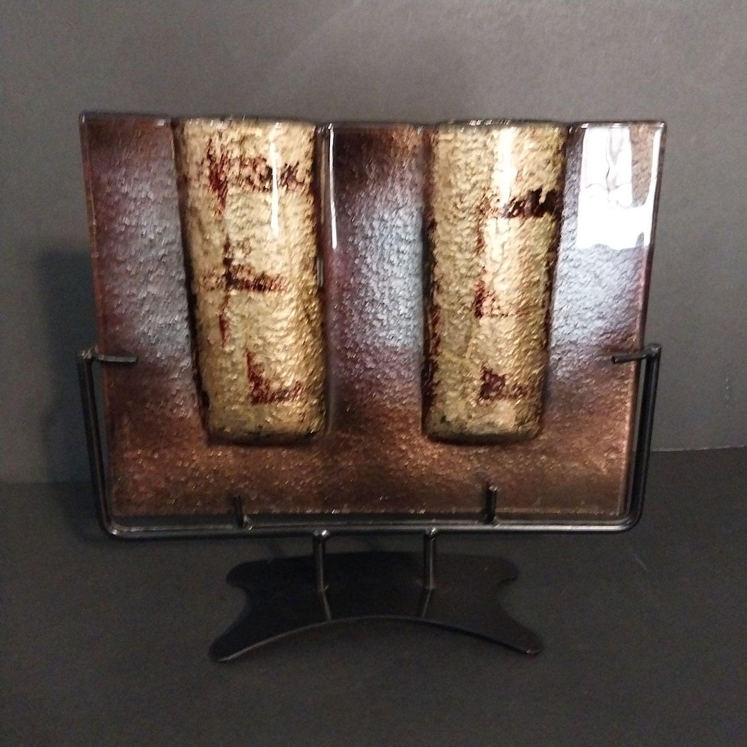 Benjamin Chang Jasmine Studios Fused Art Glass Sculpture Art Vase Signed - Etsy