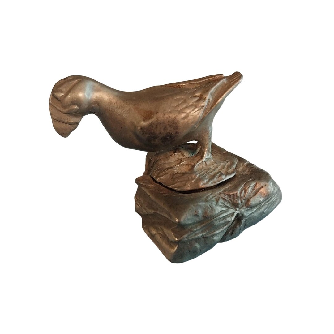 Rare Solid Pewter Puffin Bird From the Studio of Dale Hanson Sitka ...