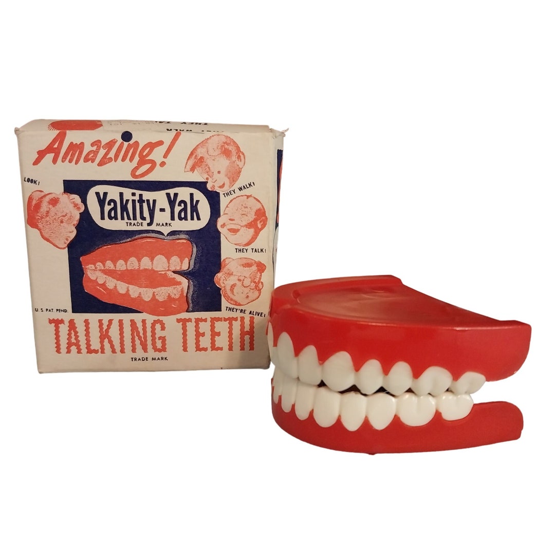 1949 Yakity-yak Talking Teeth They Walk Talk Chattering Wind - Etsy