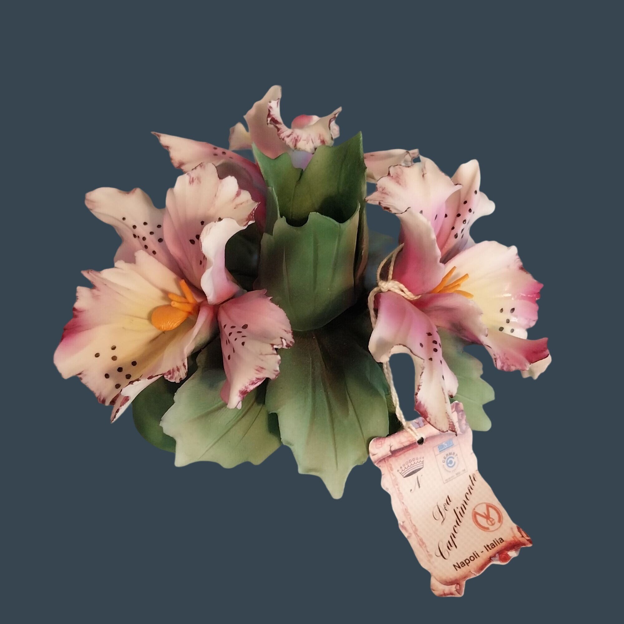 Dea Capodimonte Napoli Italy Iris Flower Sculpture Porcelain Figure - Etsy