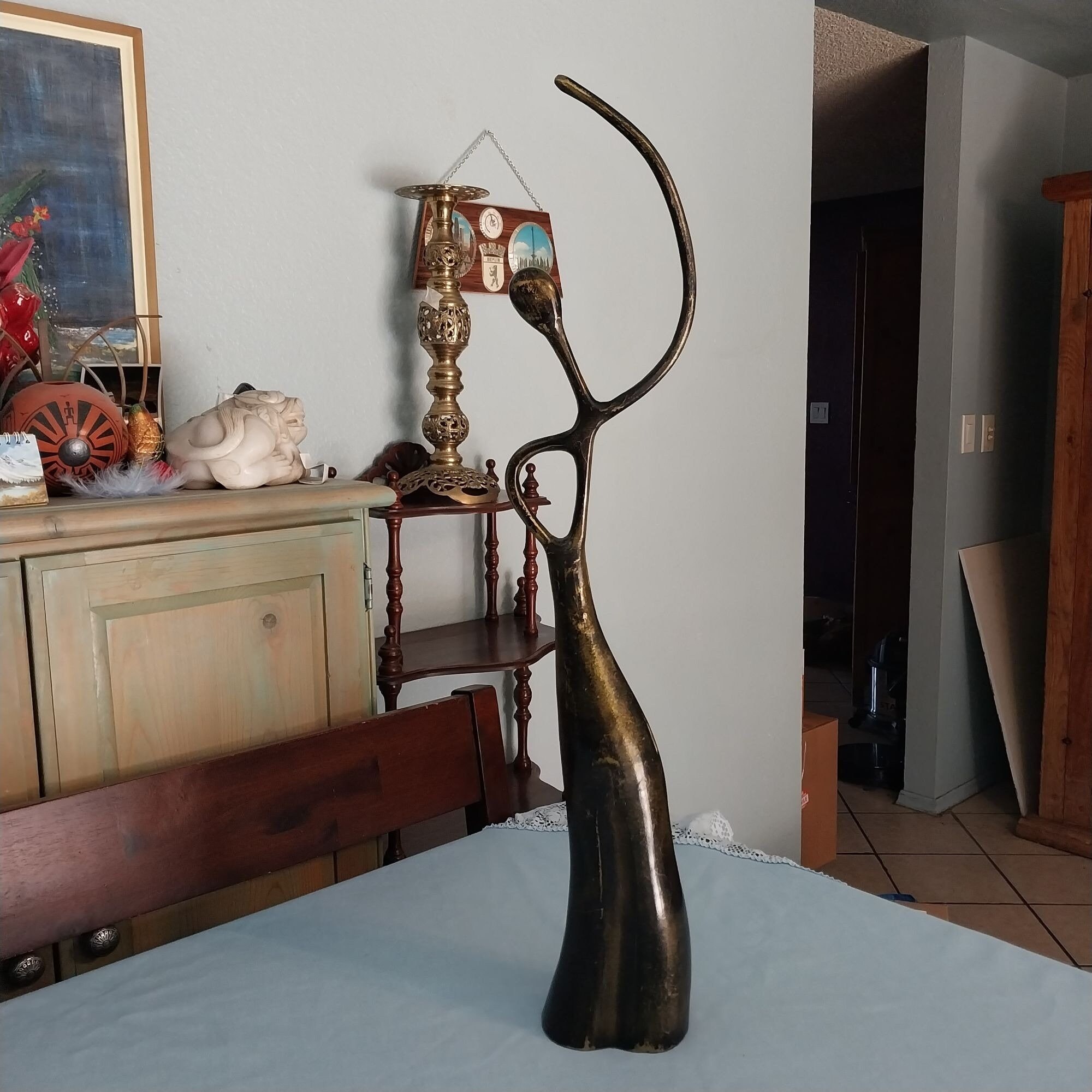 Large Metal Sculpture of Dancing Woman 29 - Etsy