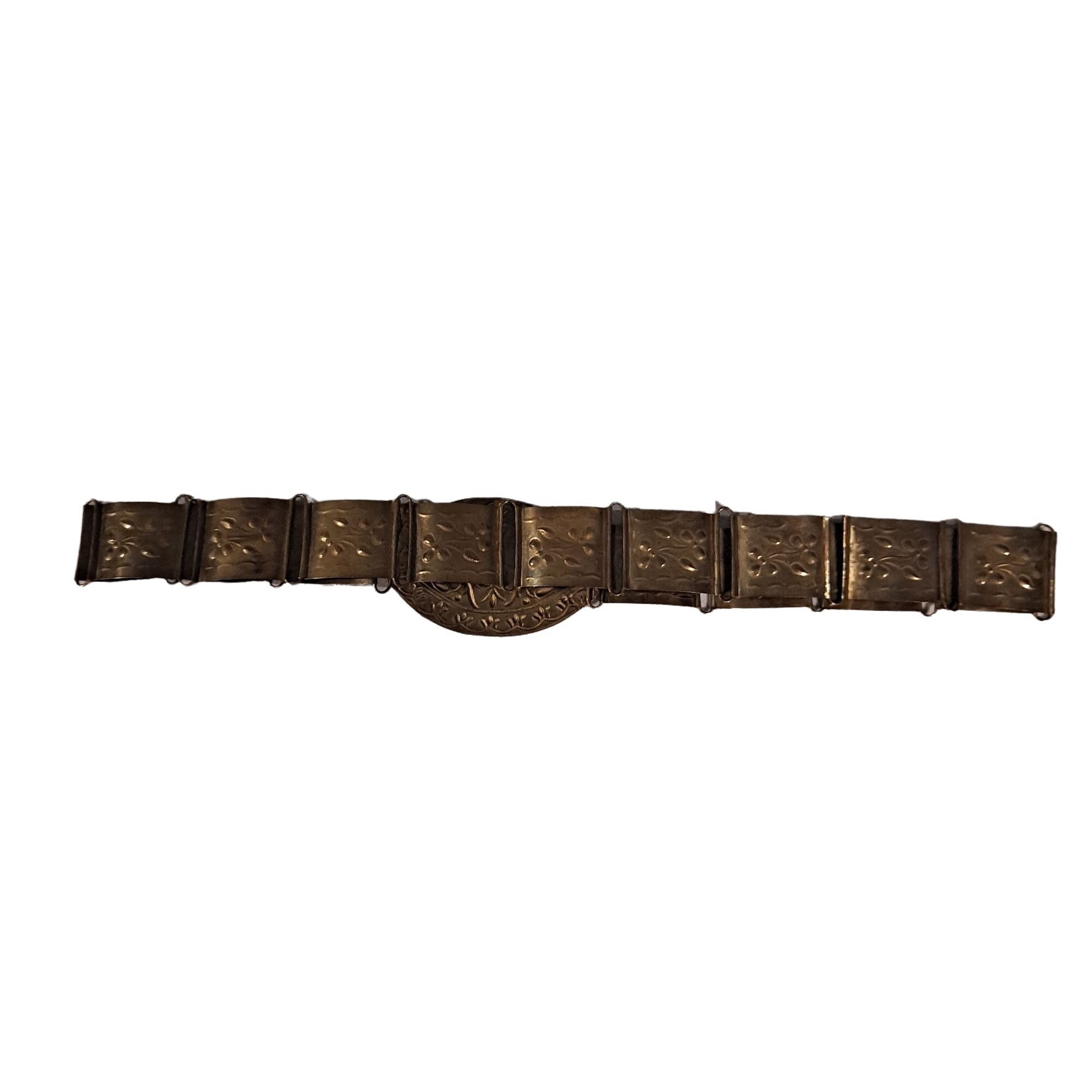 Vintage Wide Hammered Brass Corset Belt Waist Cincher Cosplay Etsy