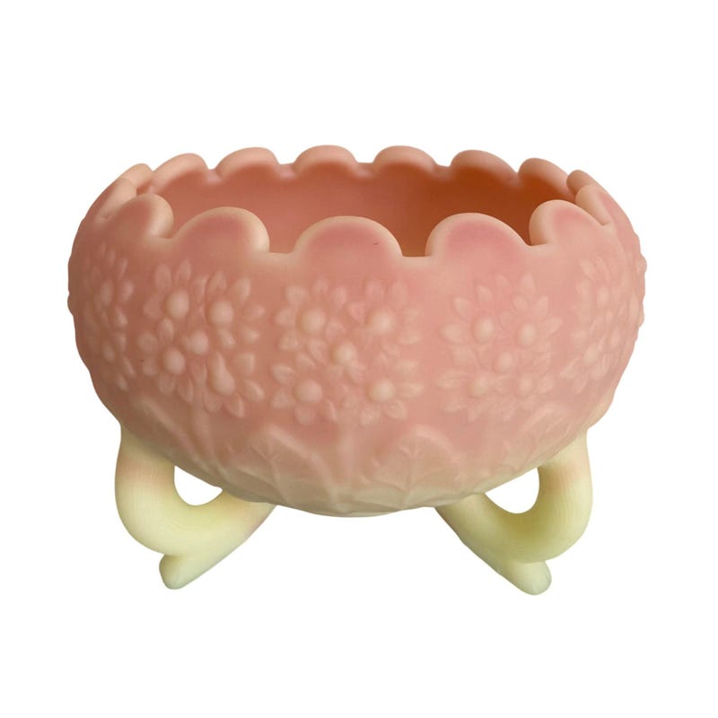 Fenton Rose Pattern Bowl - Etsy
