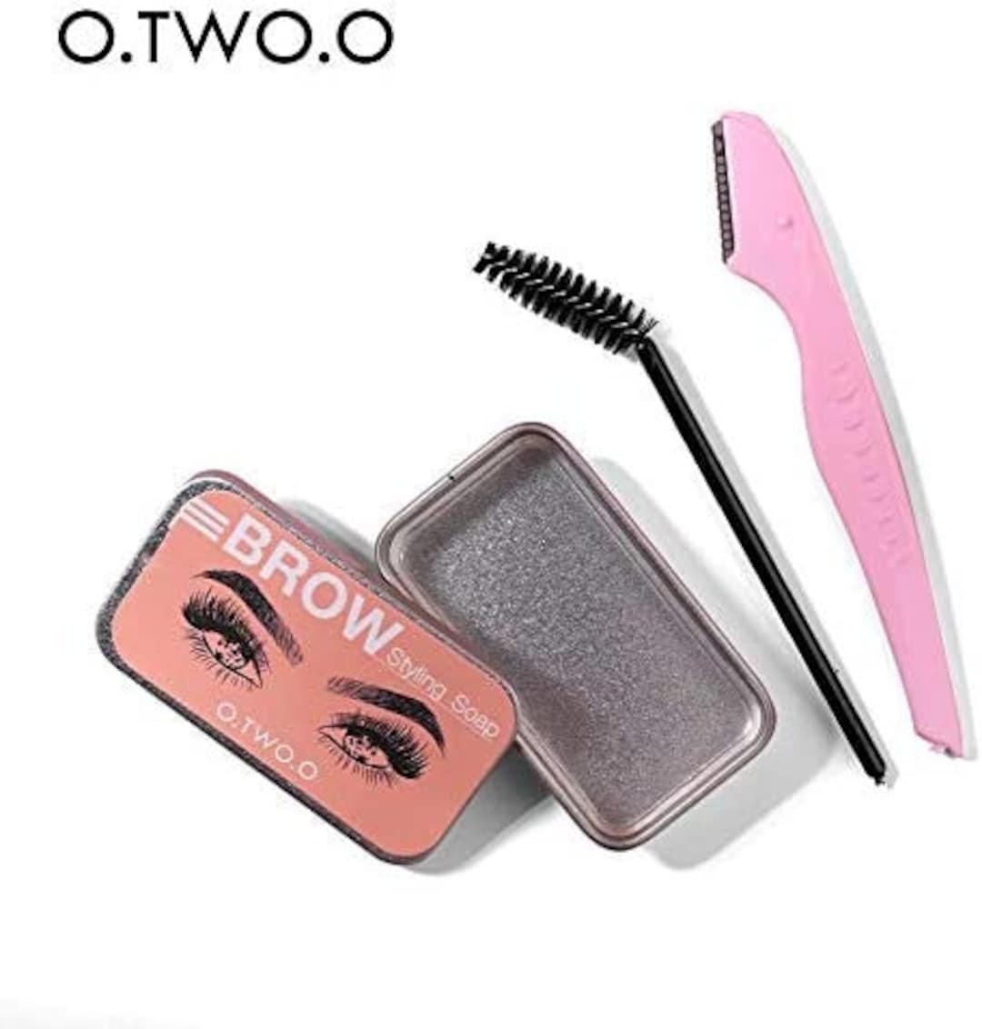 Eyebrow Styling Gel, Eyebrow Soap Wax With Trimmer, Brow Wax Sculpt ...