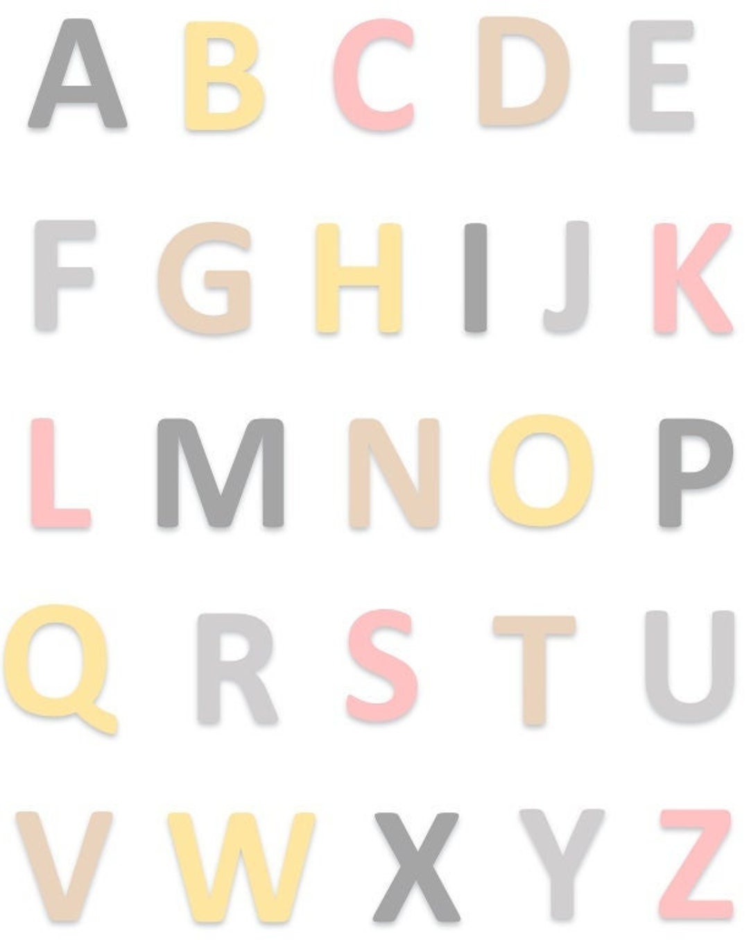Printable Alphabet Uppercase Alphabet Pre-k Worksheet Colorful Alphabet ...