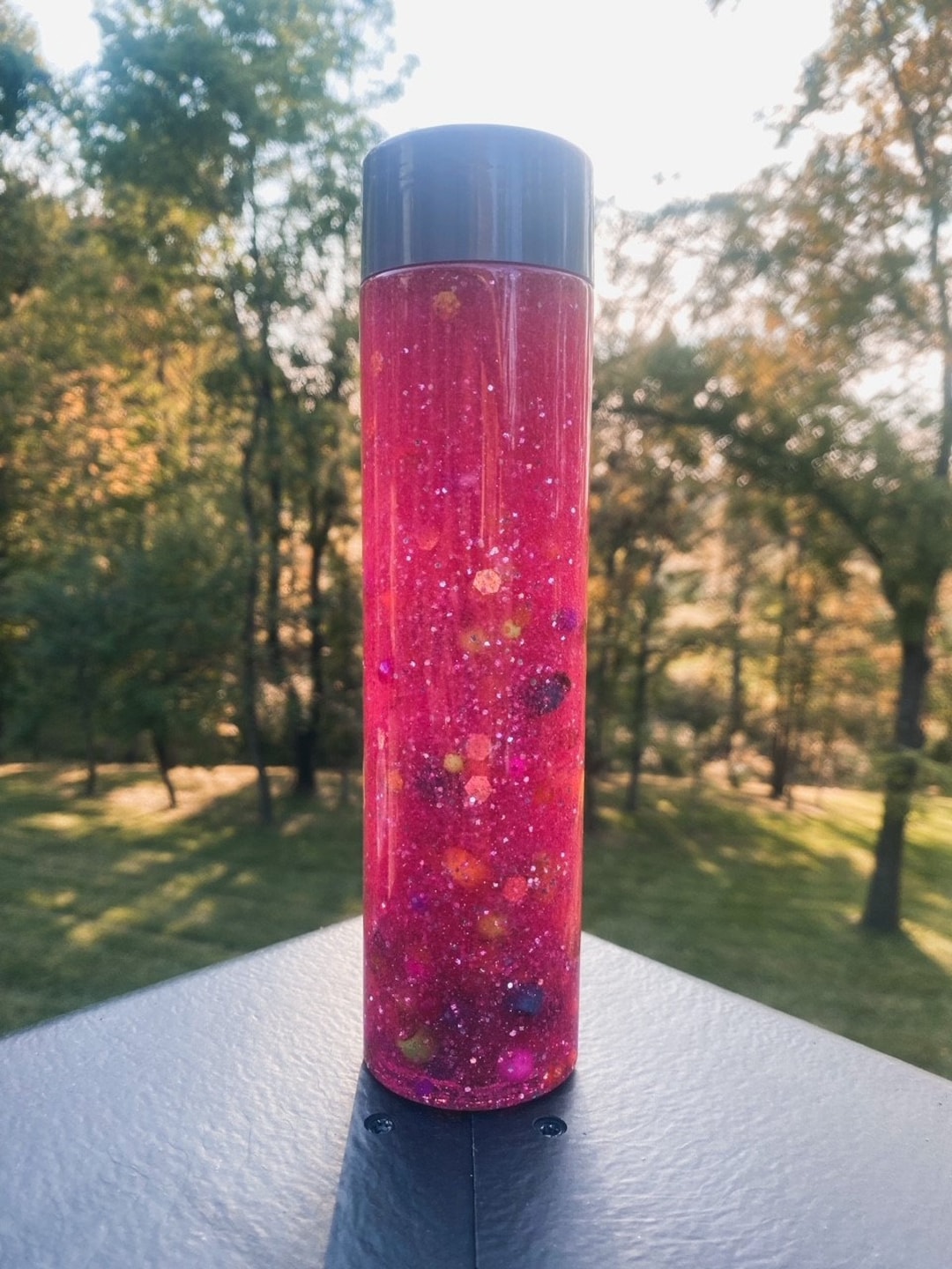 Pink Sensory Bottle for Kids | Glitter Calm Down Jar | Montessori Toy ...