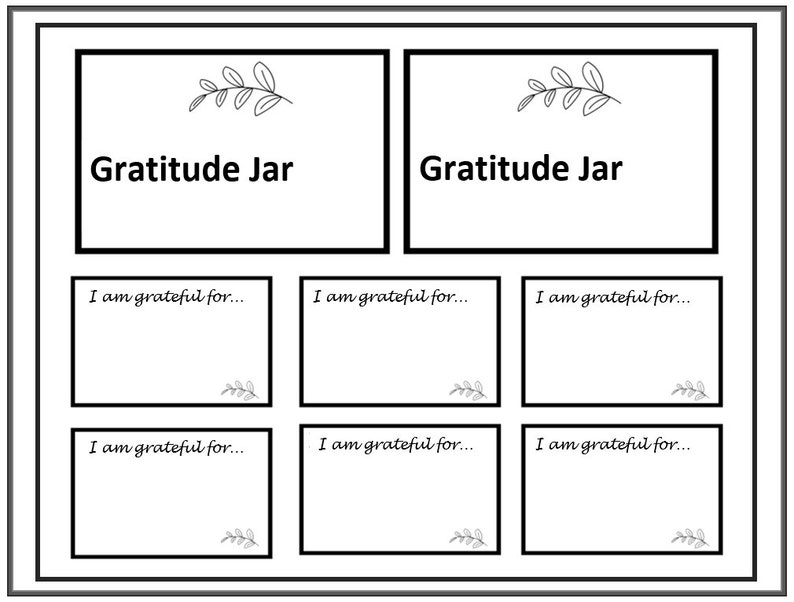 Gratitude Jar; Gratitude Printable; Family Activity; Family Bonding ...
