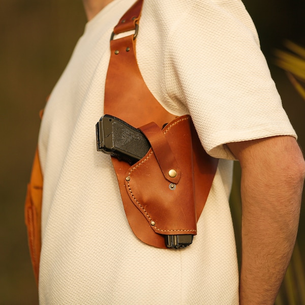 Leather Chest Holster Patterns - Etsy