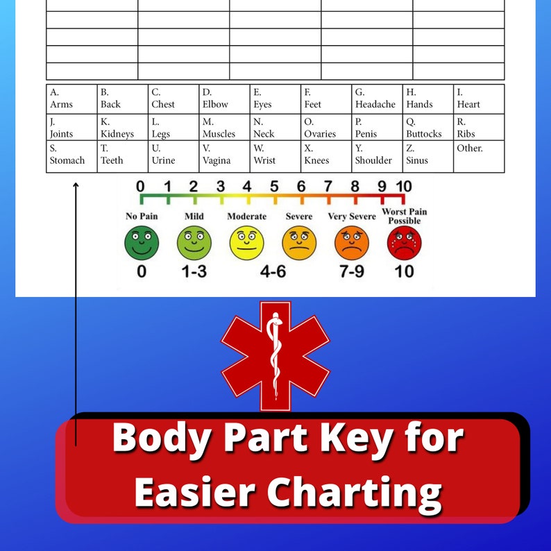 Daily Pain Tracker Editable & Printable Template, Instant Digital ...
