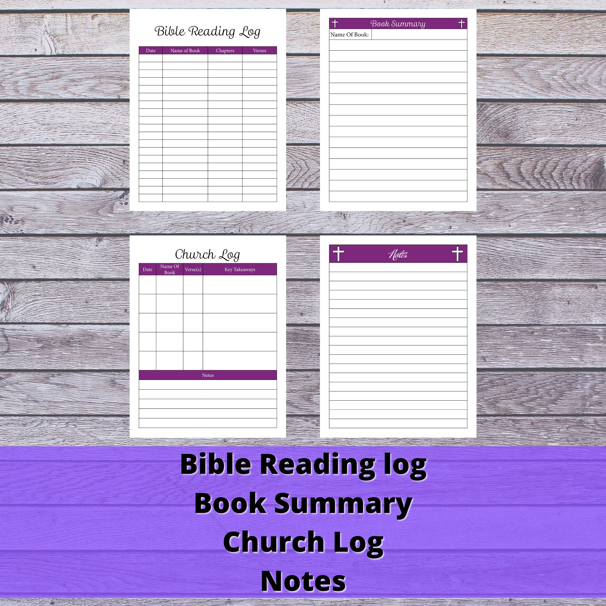 20 Pages Christian Bundle Pack Editable & Printable Pdf and - Etsy