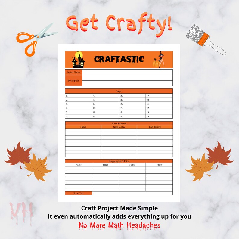 Halloween Horror Packet, Printable and Editable Bundle Ghost, Vampire ...