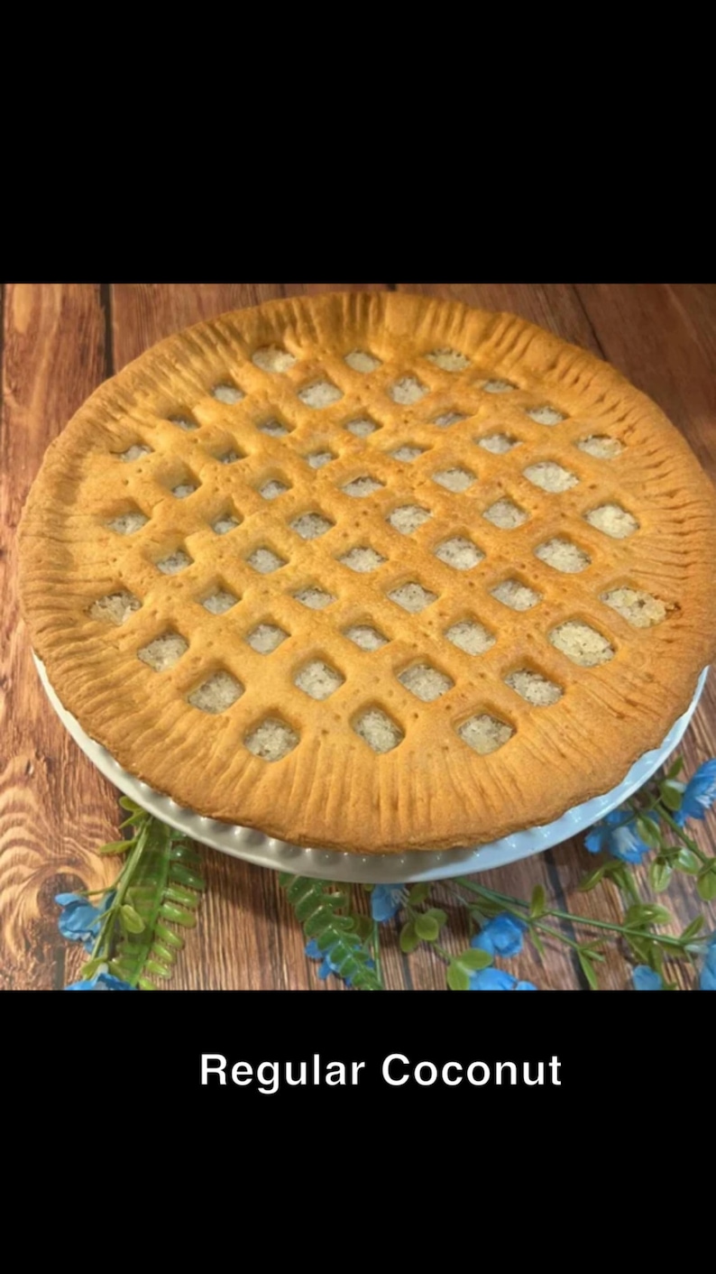 Virgin Islands Coconut Tart ( 10 Inch) - Etsy