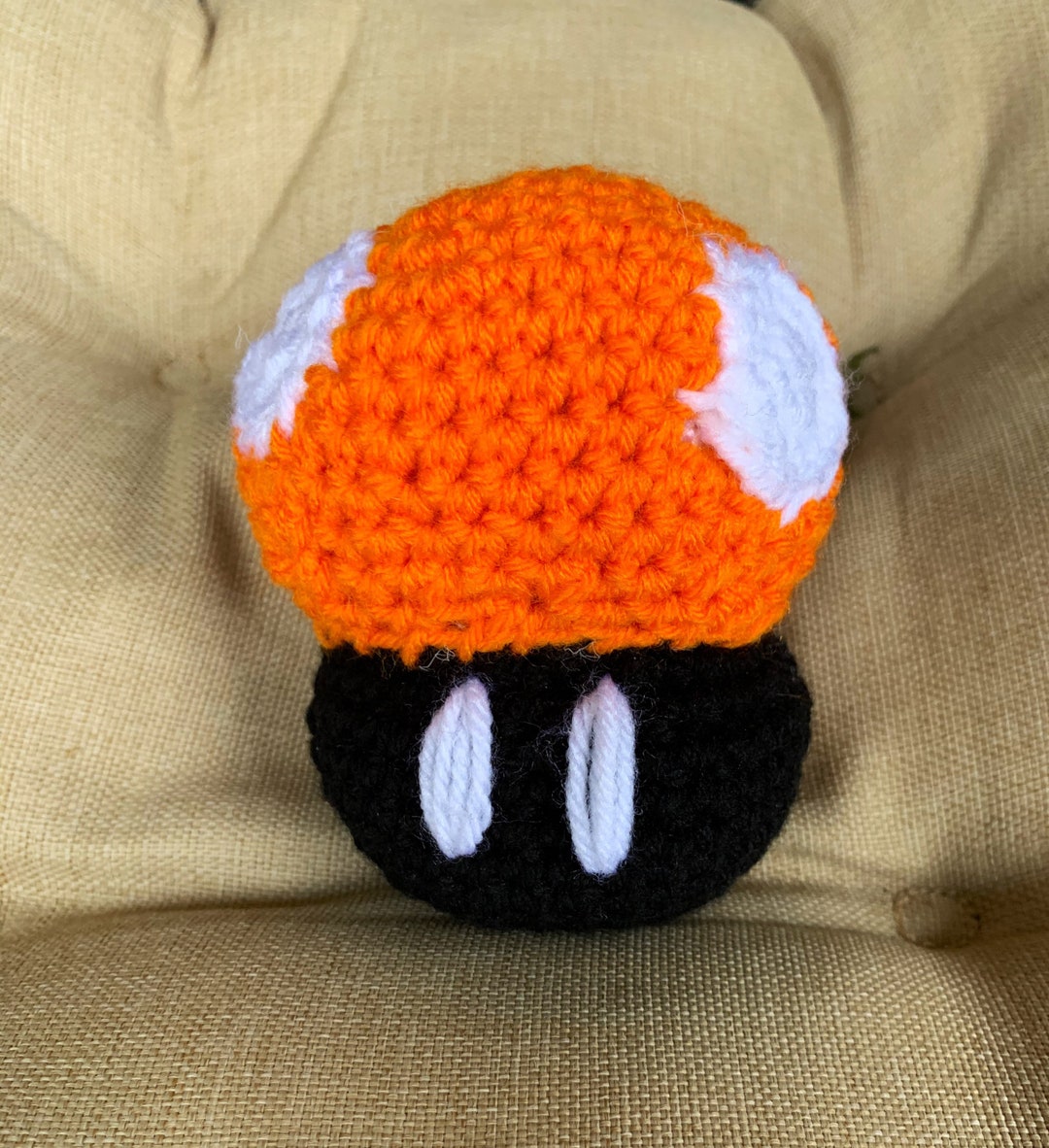 Orange & Black Mario Mushroom - Etsy