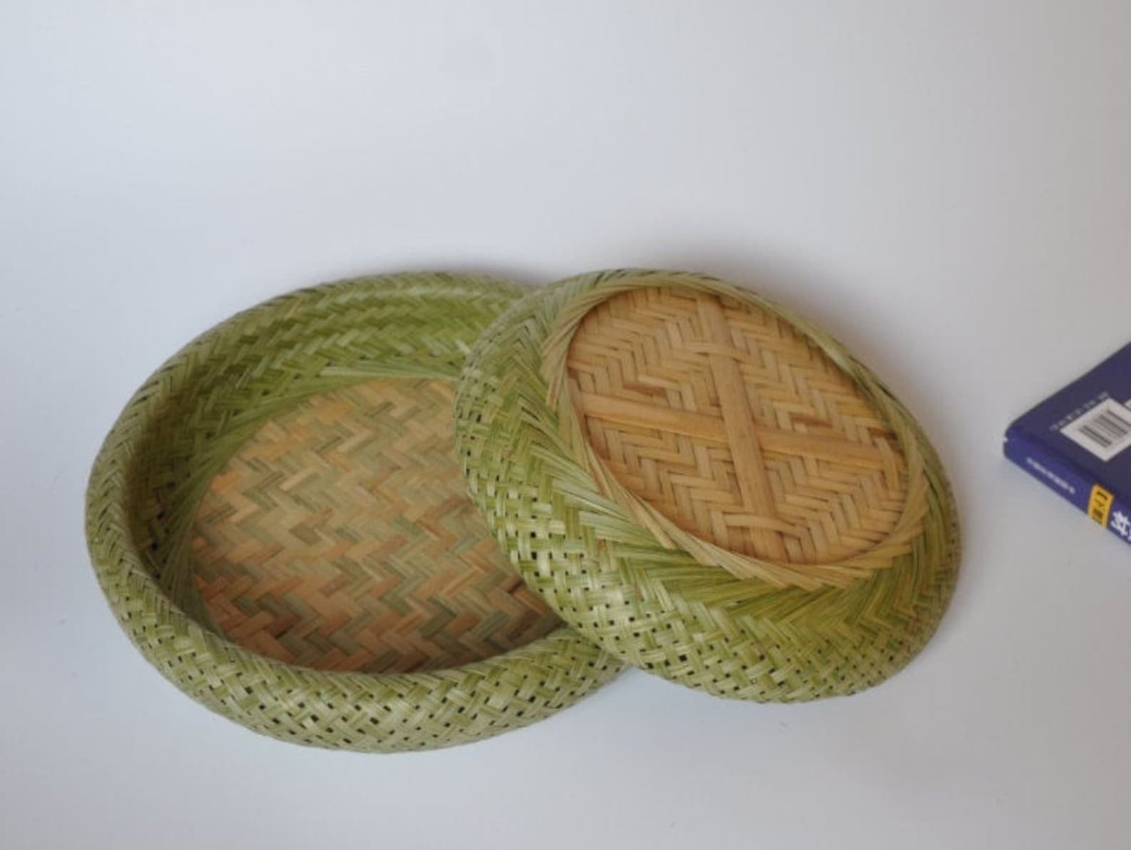 Bamboo Basket Bamboo Woven Placemat Round Braided Fruit Basket - Etsy