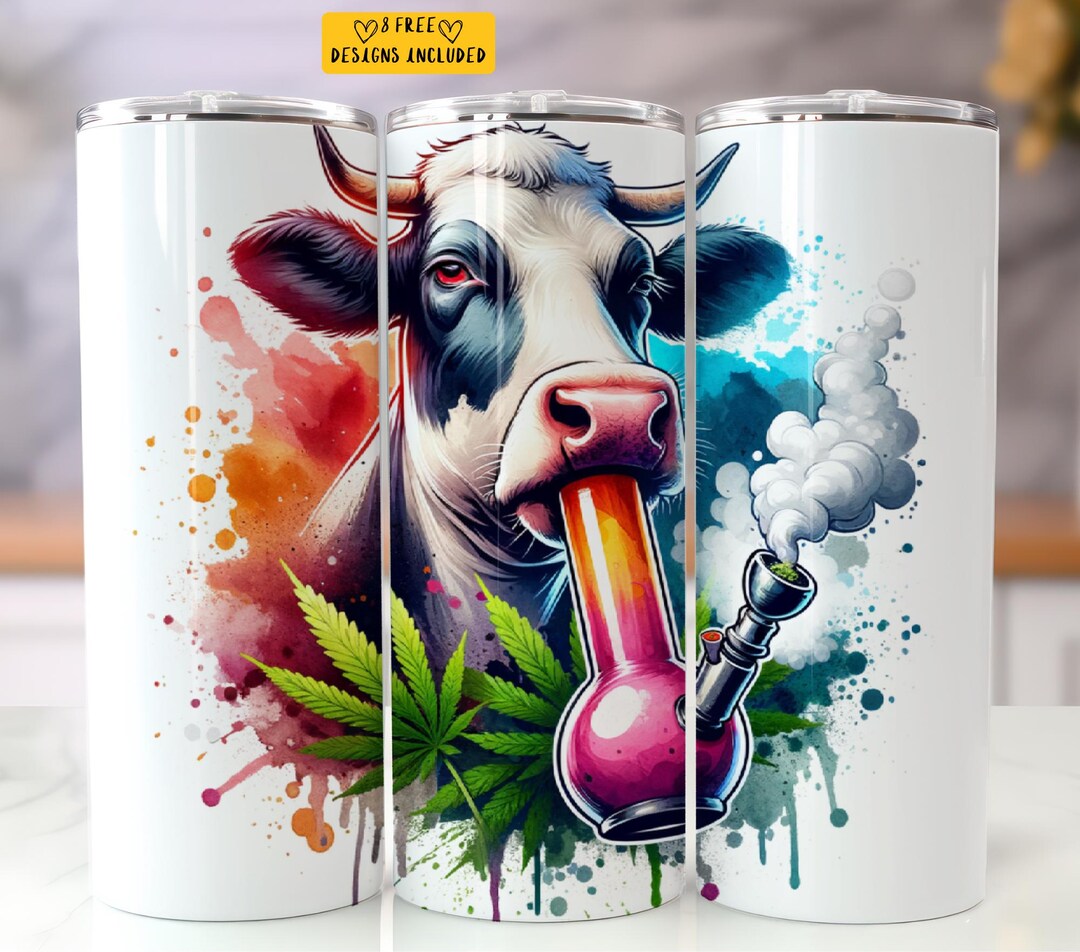 Bong Weed 20 Oz Skinny Tumbler Sublimation Design Digital Download PNG ...