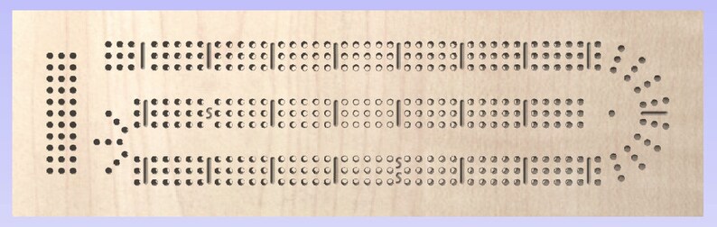 Cribbage Board CNC File 4.5"x15" Crv/dxf/svg - Etsy