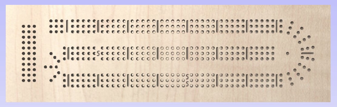 Cribbage Board CNC File 4.5"x15" Crv/dxf/svg - Etsy