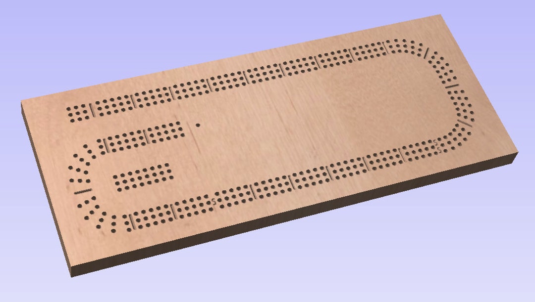 Cribbage Board CNC File, Logo Ready (svg, Dxf, Crv) - Etsy