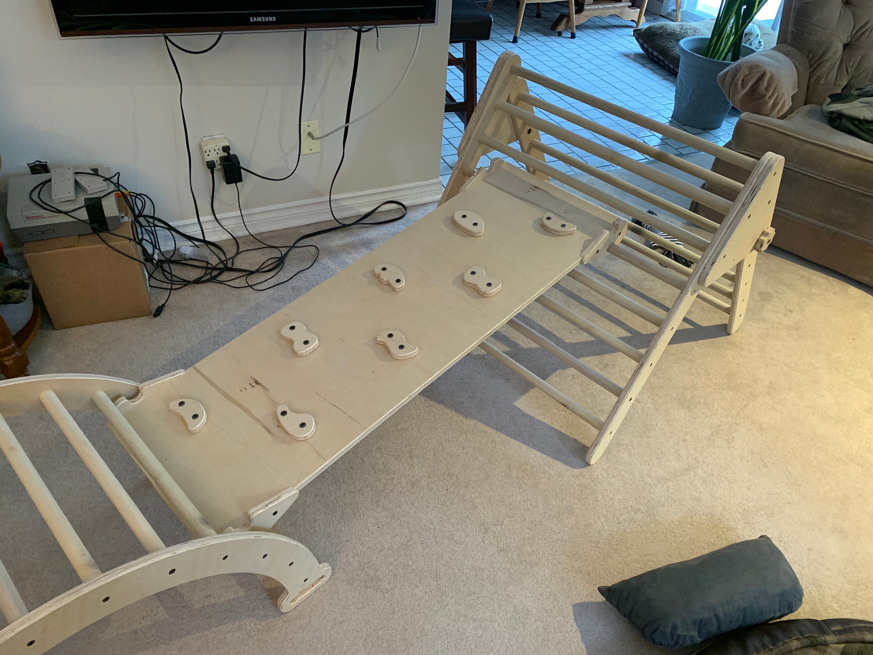 Pikler Arch Climbing Triangle, and Plank CNC Router Design Files - Etsy