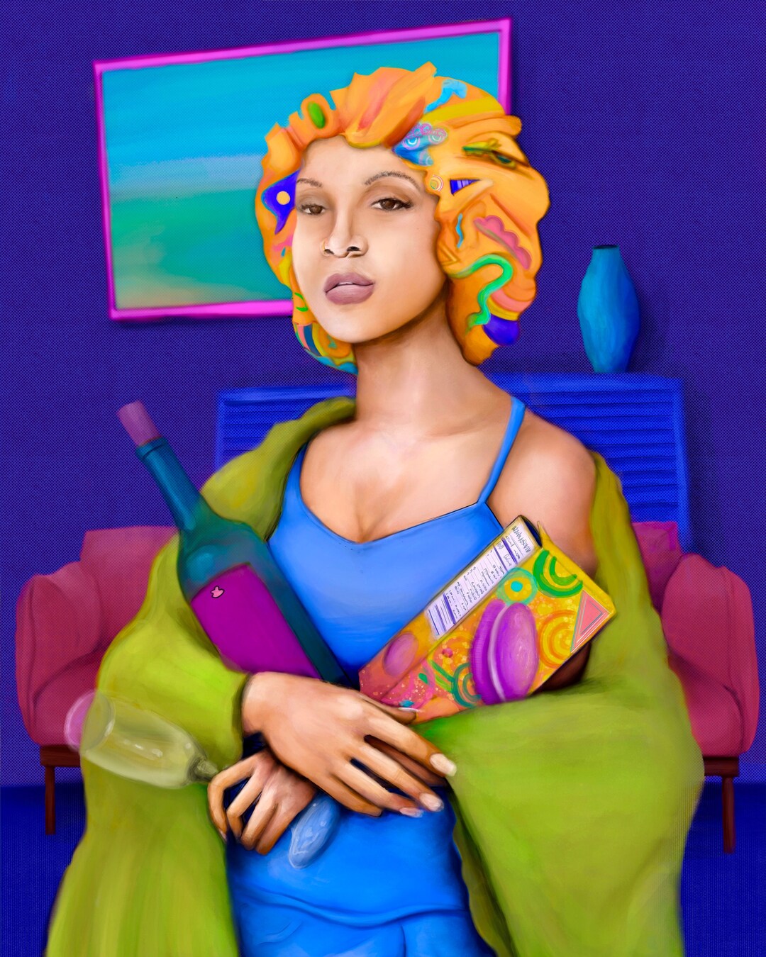Bonnet Bae A.k.a Mone’ Liza, 16" X 20" - Etsy