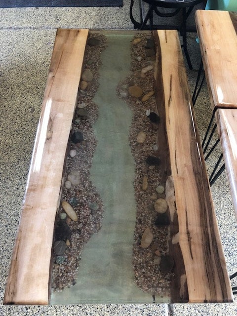 Epoxy Table Set - Etsy