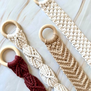 Selene Handmade Macrame Belt Bohemian Style Belt Rope Belts for Women ...