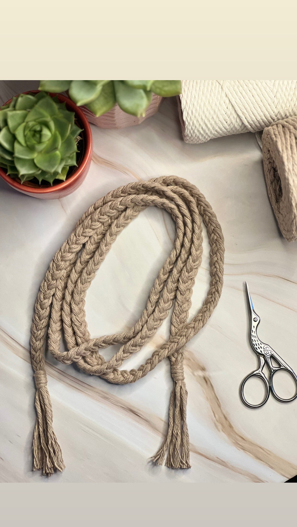 Narrow Braided Waist Belt Thin Braided Rope Belt Braided - Etsy
