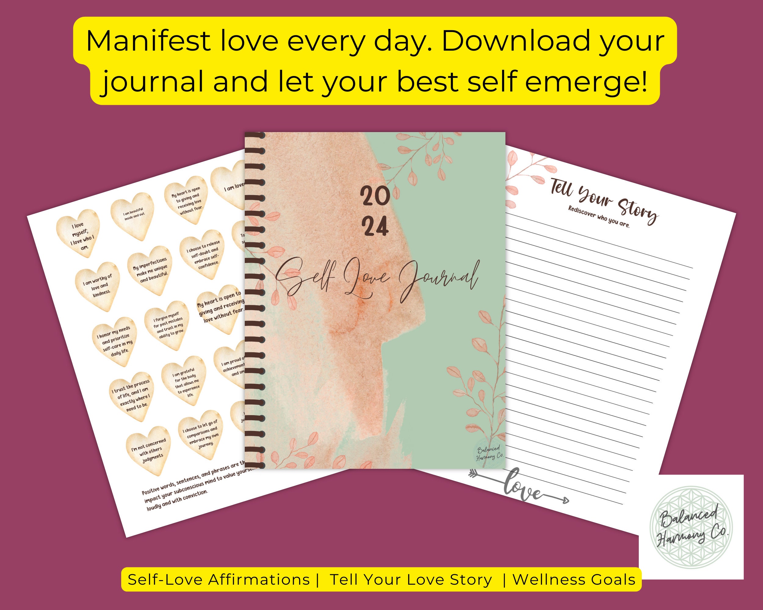 Self-love Journala Sanctuary of Daily Self-discovery and ...