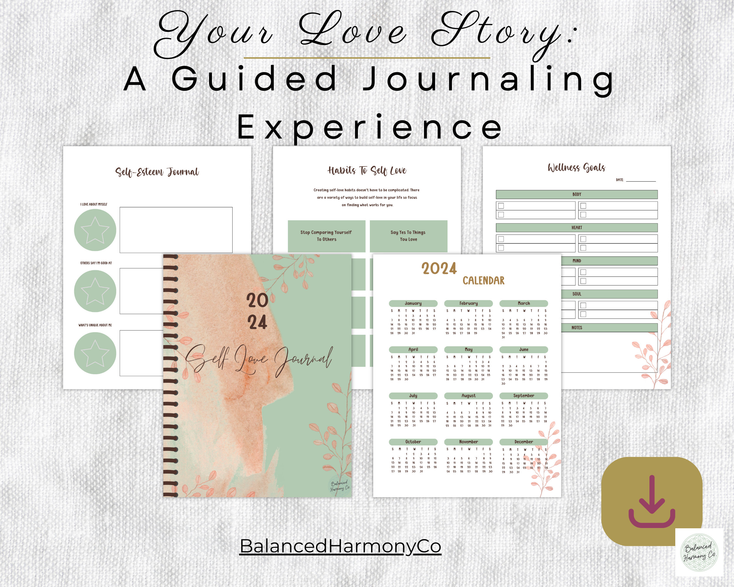 Self-love Journala Sanctuary of Daily Self-discovery and ...