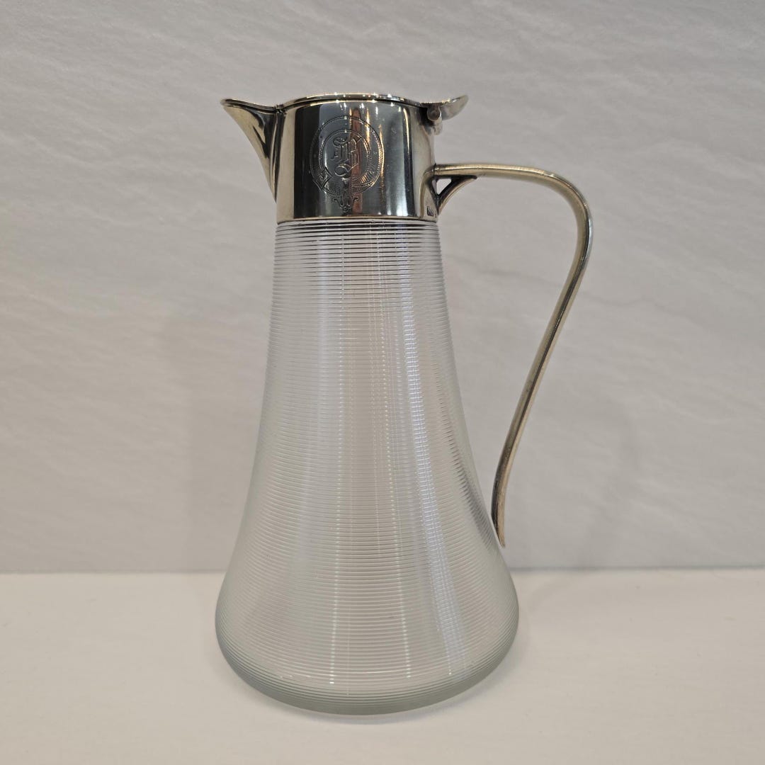 Antique German Syrup Dispenser | Scottish Silver-plated Liqueur Jug ...