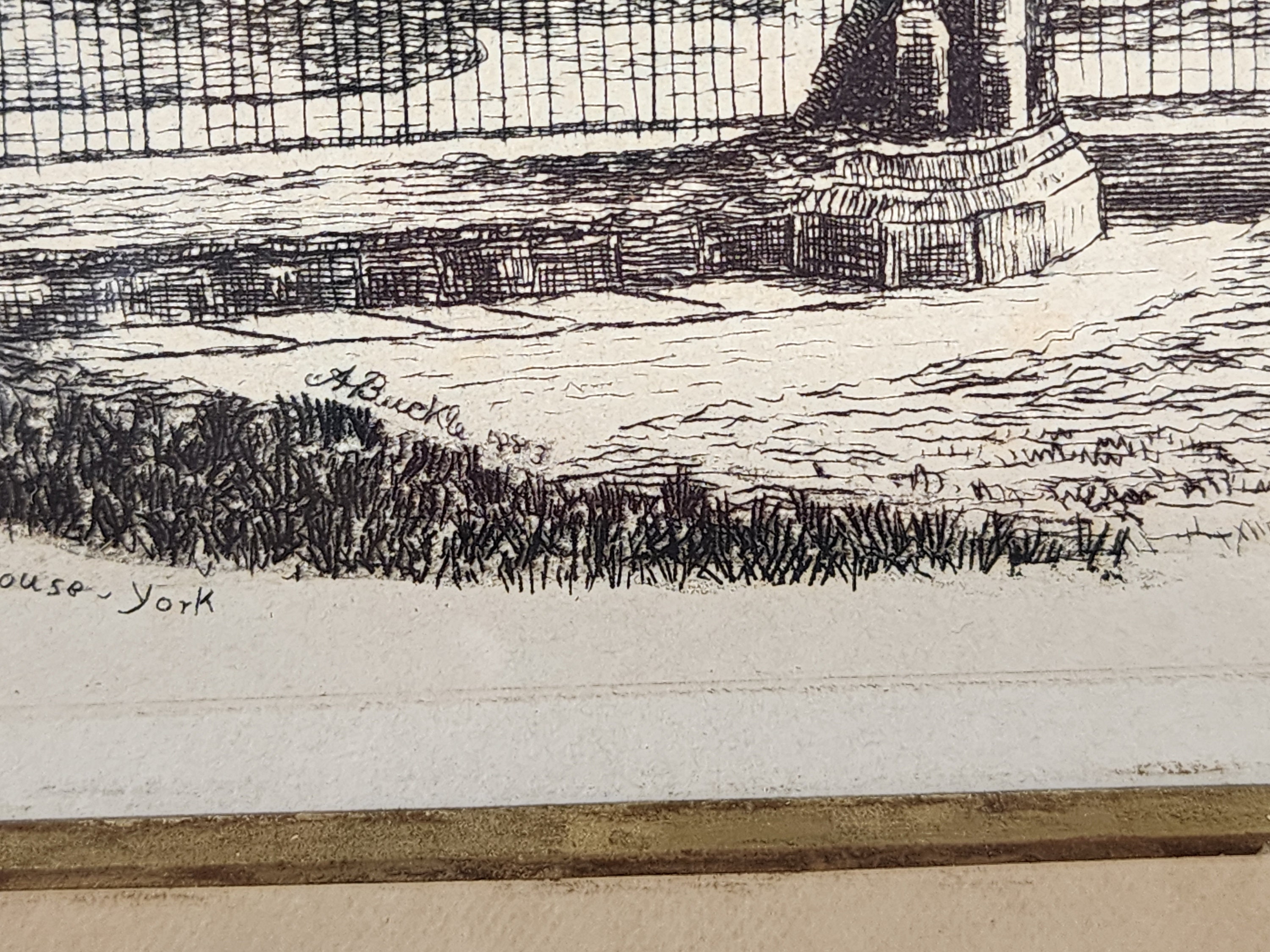 Antique Etching of Manor House in York 1883 19th Century Etching ...