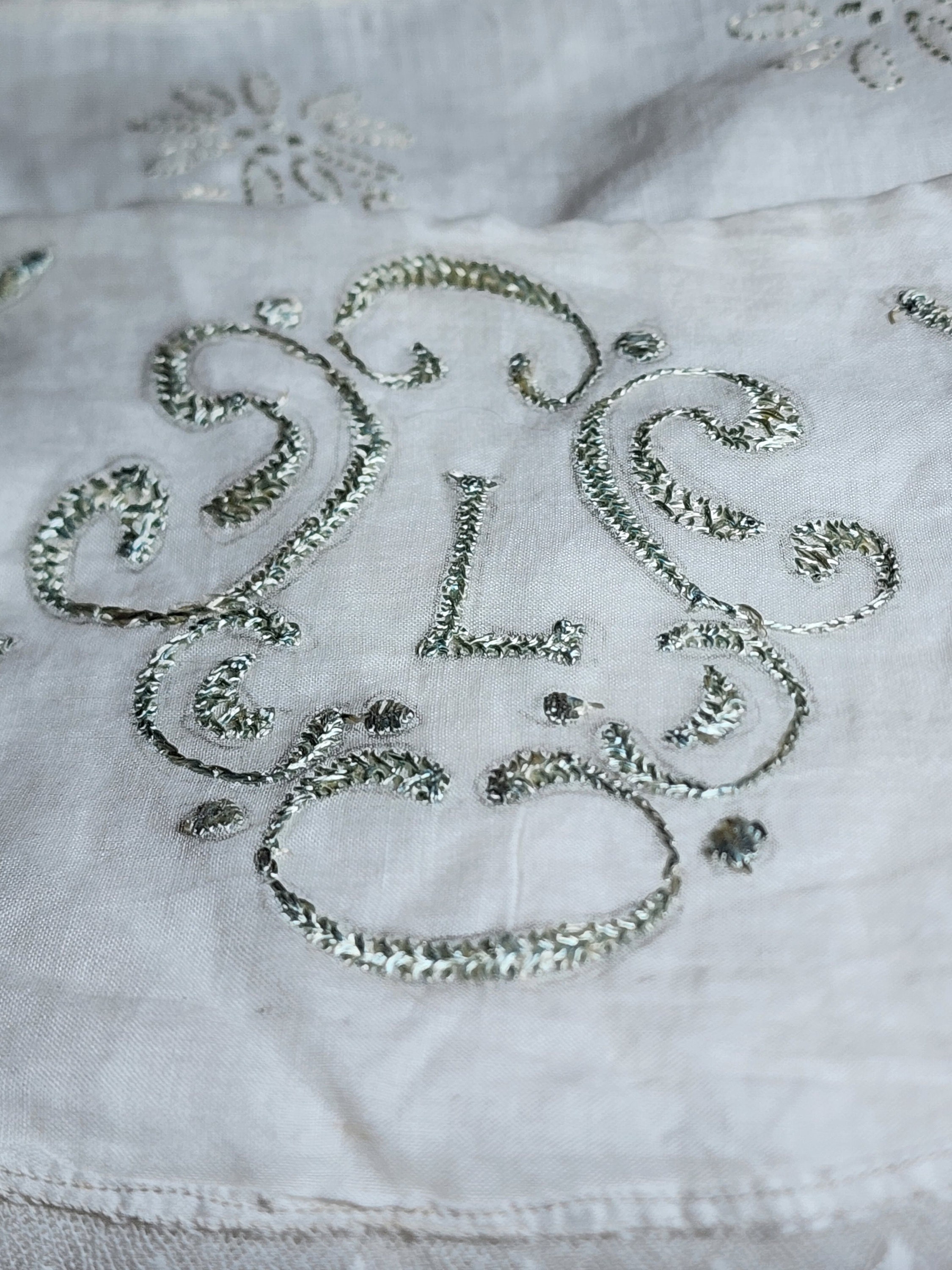 Antique / Vintage Edwardian Style Hand Stitched Hand Embroidered ...