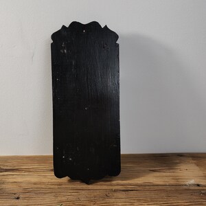 Antique Folk Art Black Wood Candle Box With Lid Vintage Painted Wall ...