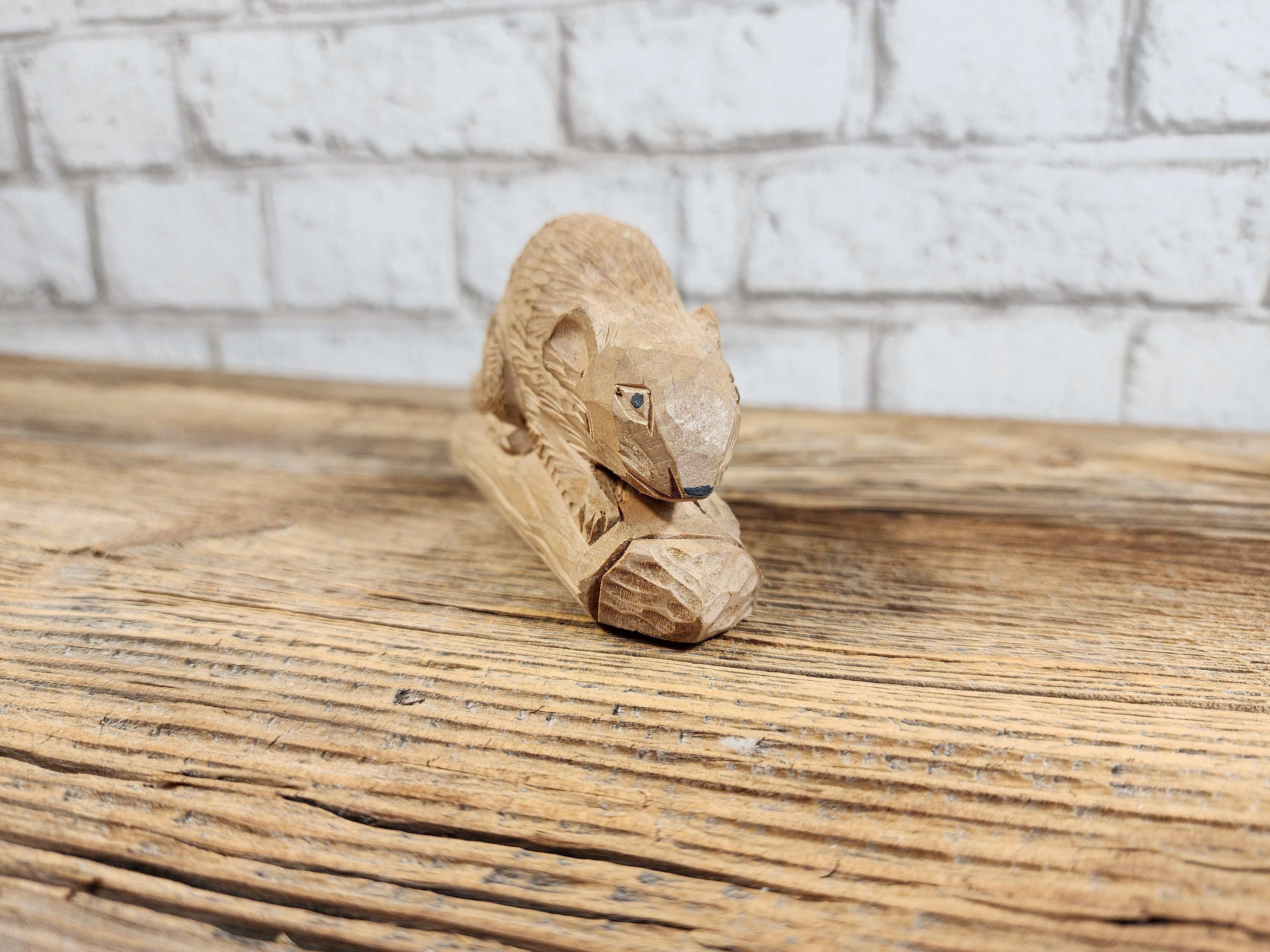 Carved Wood Beaver Unsigned Sourced in Québec Folk Art - Etsy