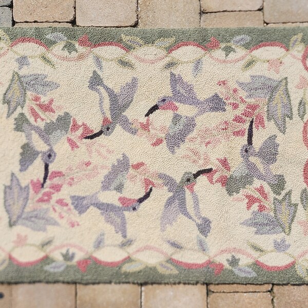 Hooked Wool Rug - Etsy