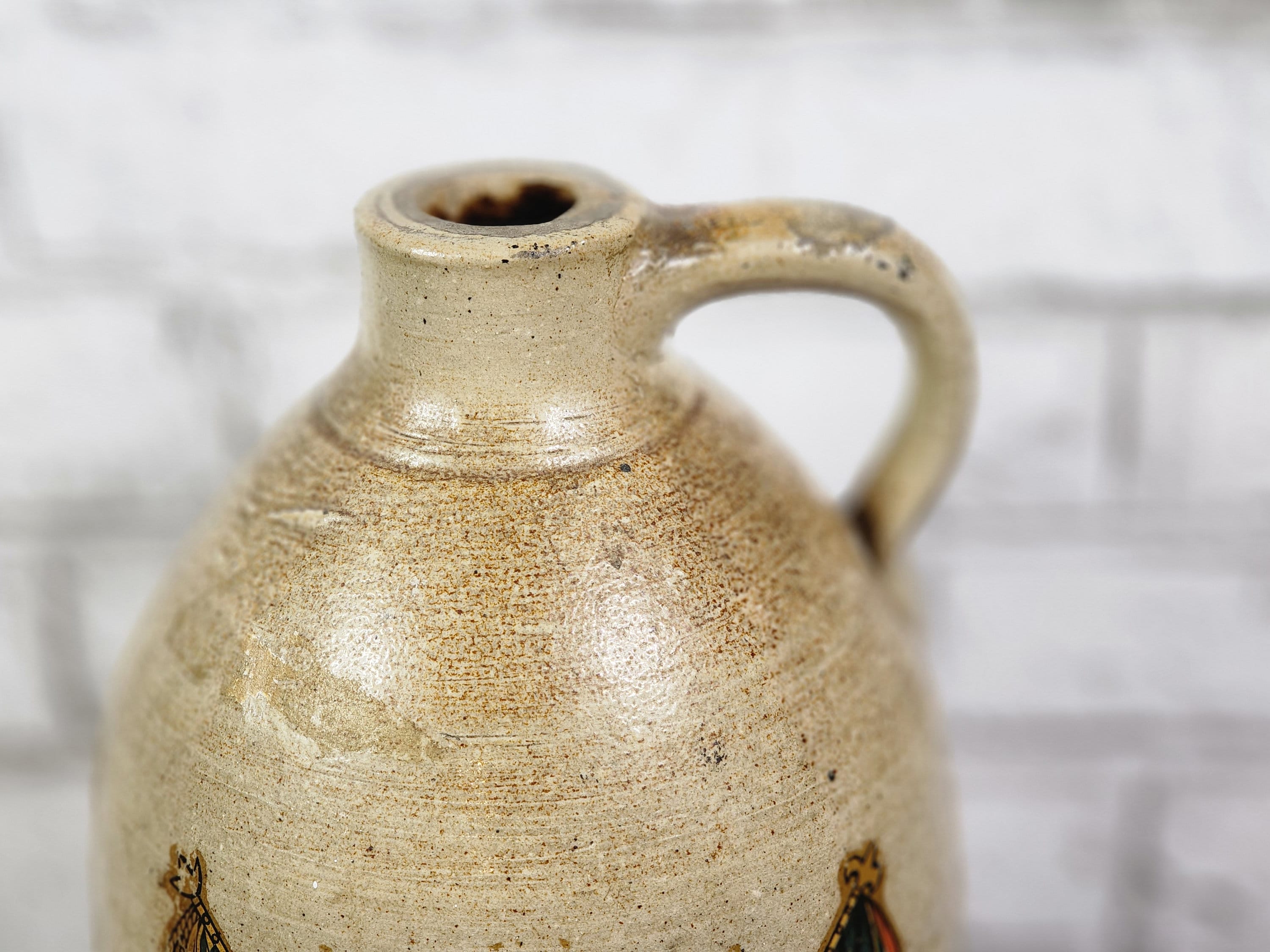 Antique Stoneware Crock Jug With Bald Eagle and Patriotic Flags ...
