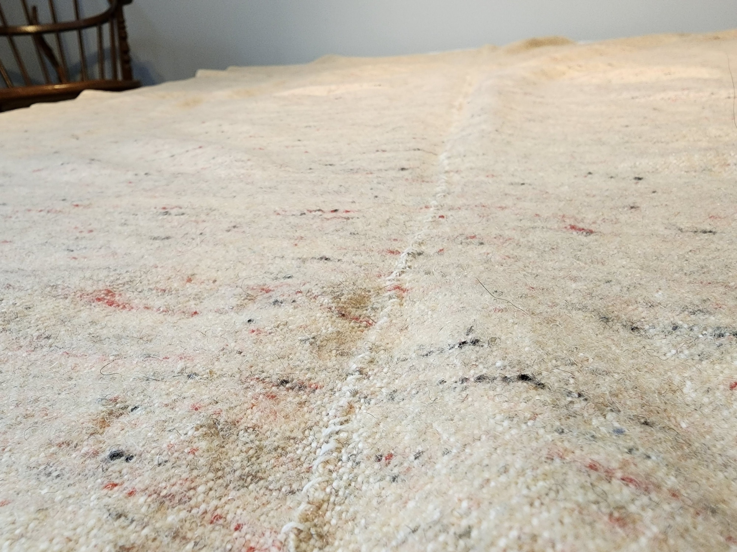 Antique Wool Blanket From Early 1900's Hand Spun Hand - Etsy