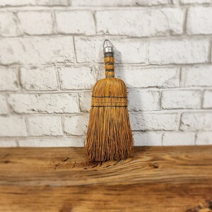 Primitive Antique Farmhouse Straw Hand Broom - Vintage Whisk Broom ...