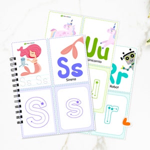 Spanish Alphabet Flash Cards ABC Flash Cards Alphabet Cards ...