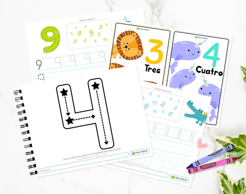 Animal Spanish Number Flash Cards Number Flash Cards Number Learning ...