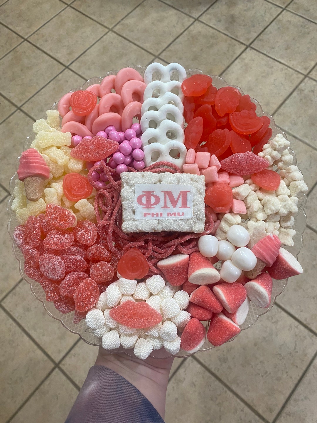 10 Round Sorority Candy Platter - Etsy