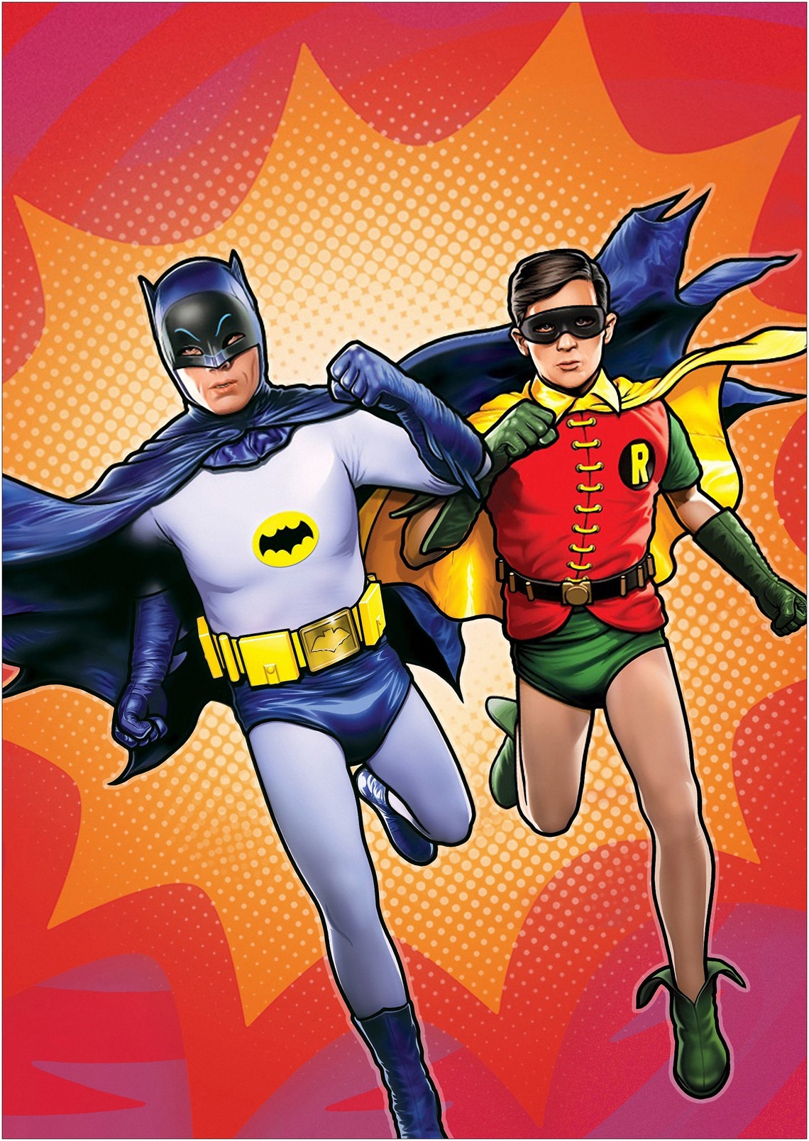 Vintage Batman and Robin Art Large Poster Print Gift in | Etsy