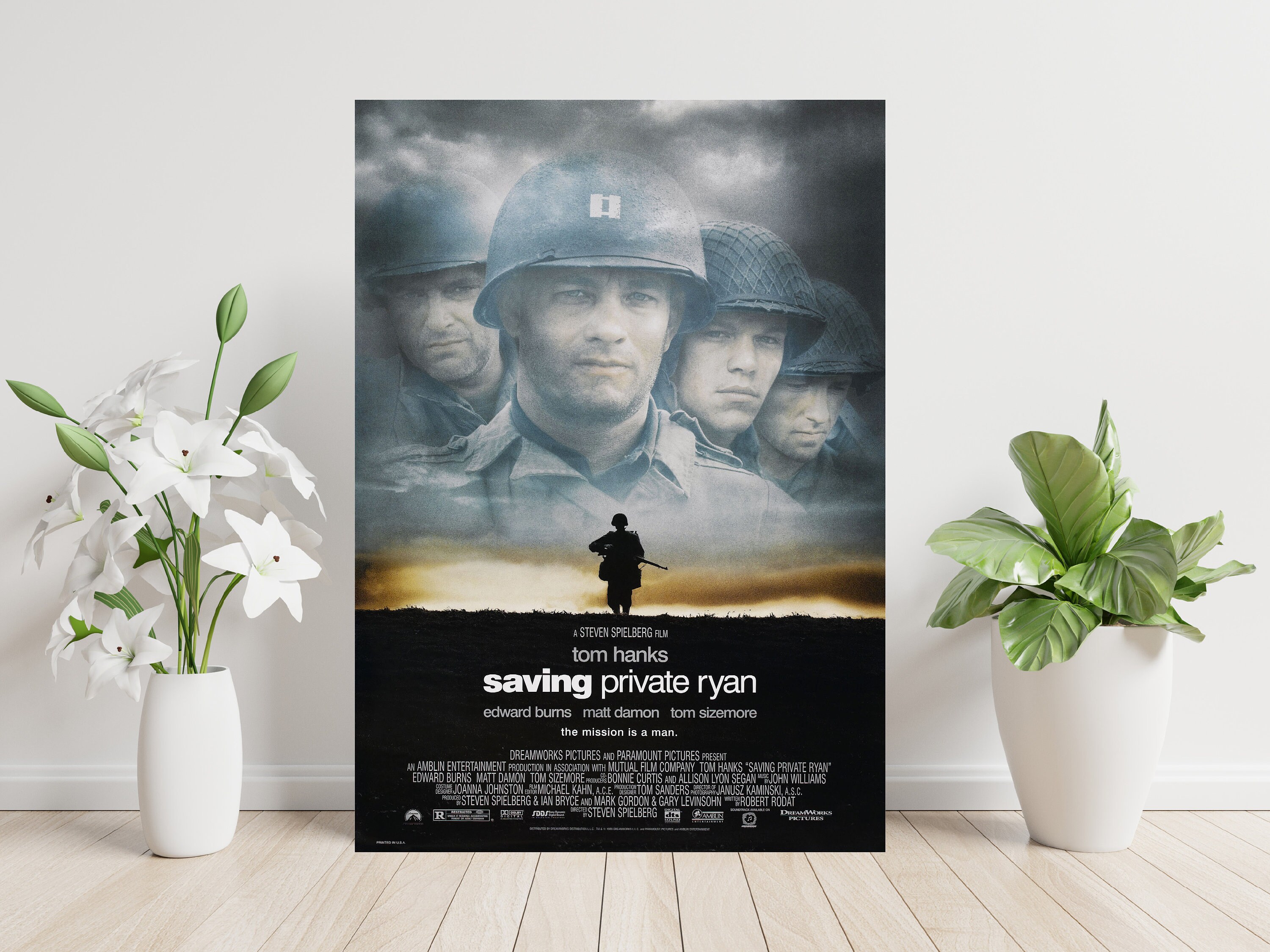 Saving Private Ryan Classic Movie Art Large Poster Print Gift | Etsy