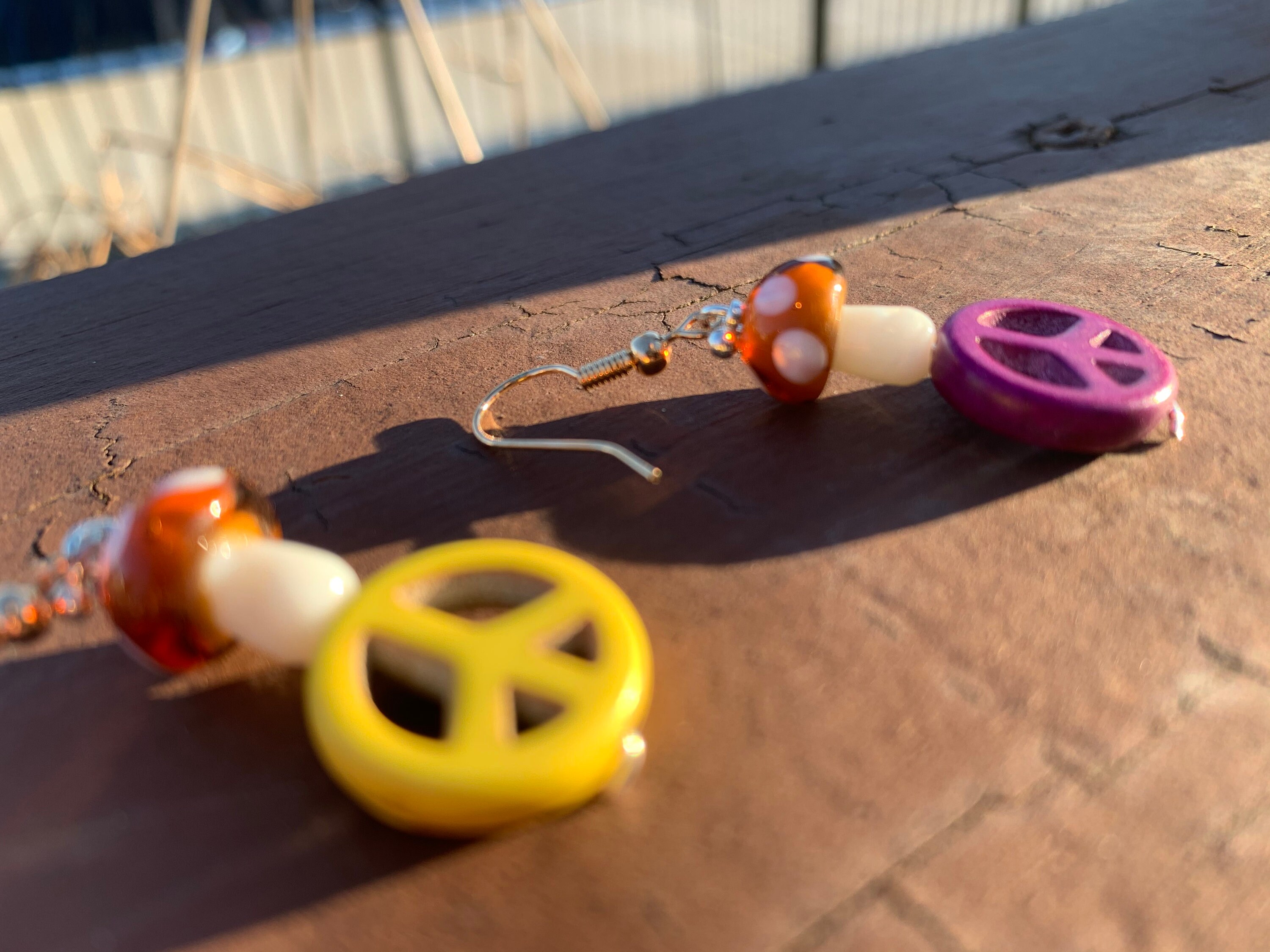 Mini Mushrooms on Peace Signs - Etsy