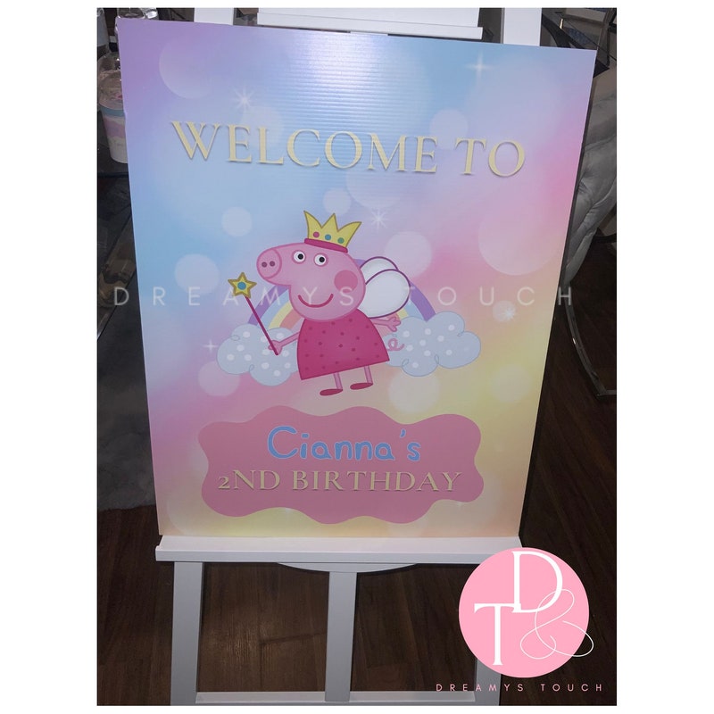 Peppa Pig Banner - Etsy