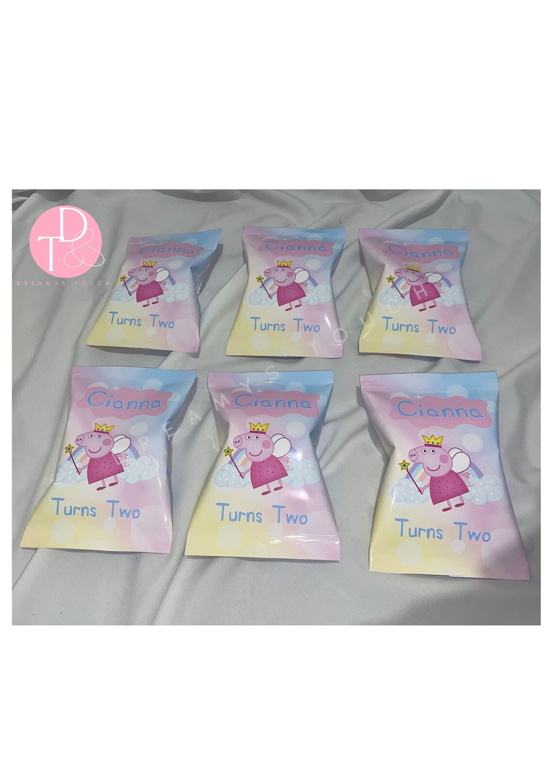 Peppa Pig Personalised Chip Packet Peppa Party Peppa Birthday Party ...