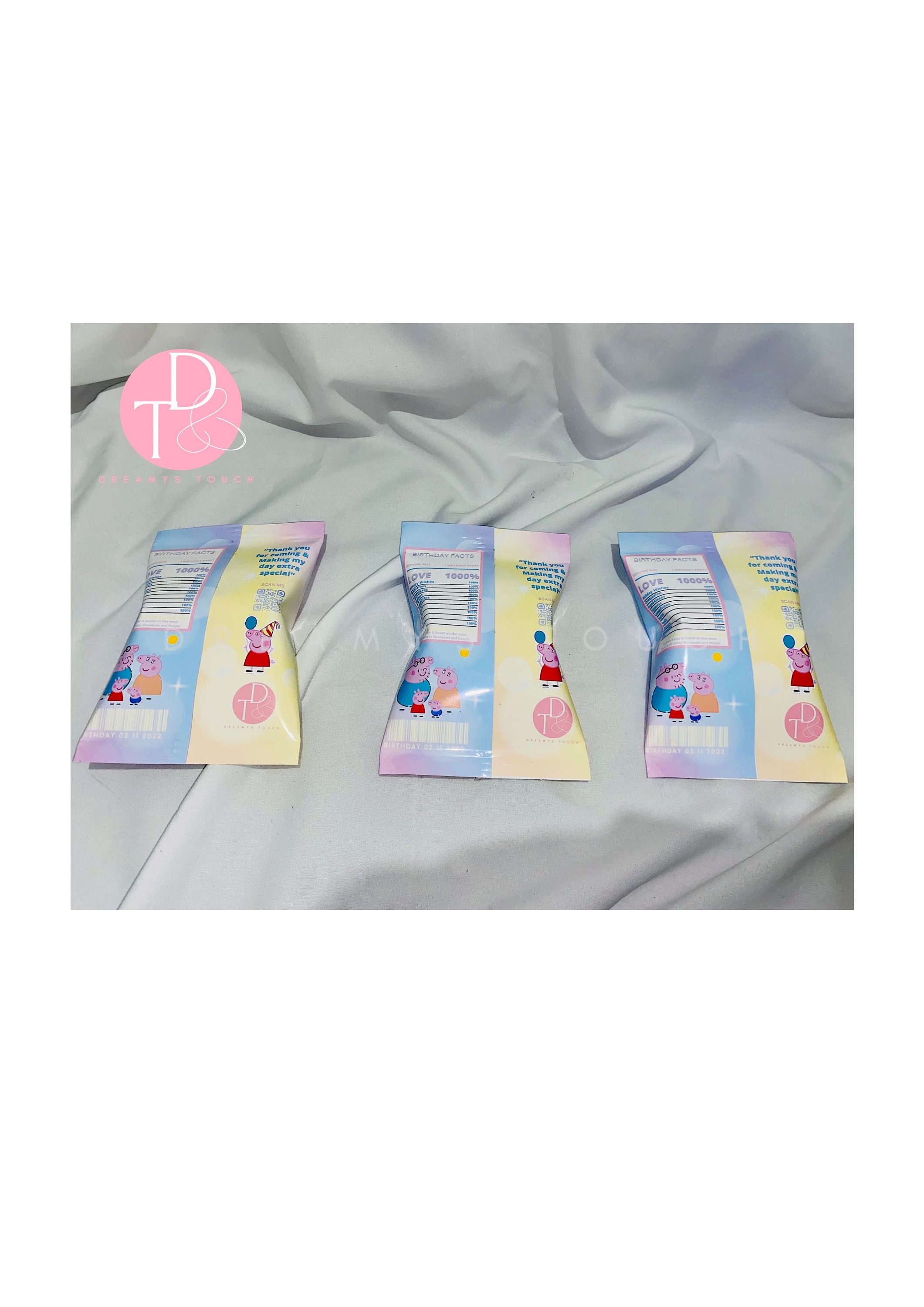 Peppa Pig Personalised Chip Packet Peppa Party Peppa Birthday Party ...