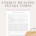 Energy Healing Client Intake Form - Etsy